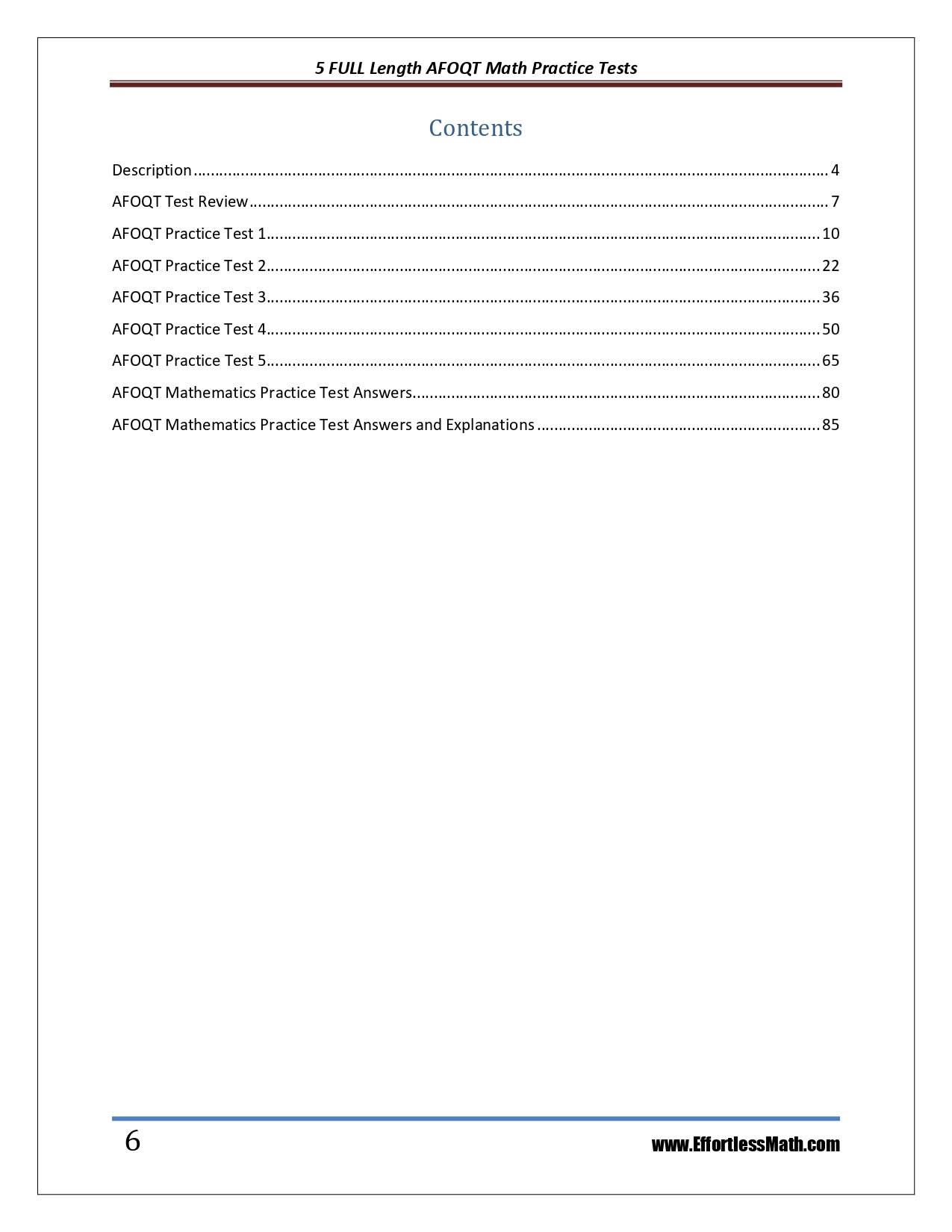 5 Full-Length AFOQT Math Practice Tests: The Practice You Need to Ace ...