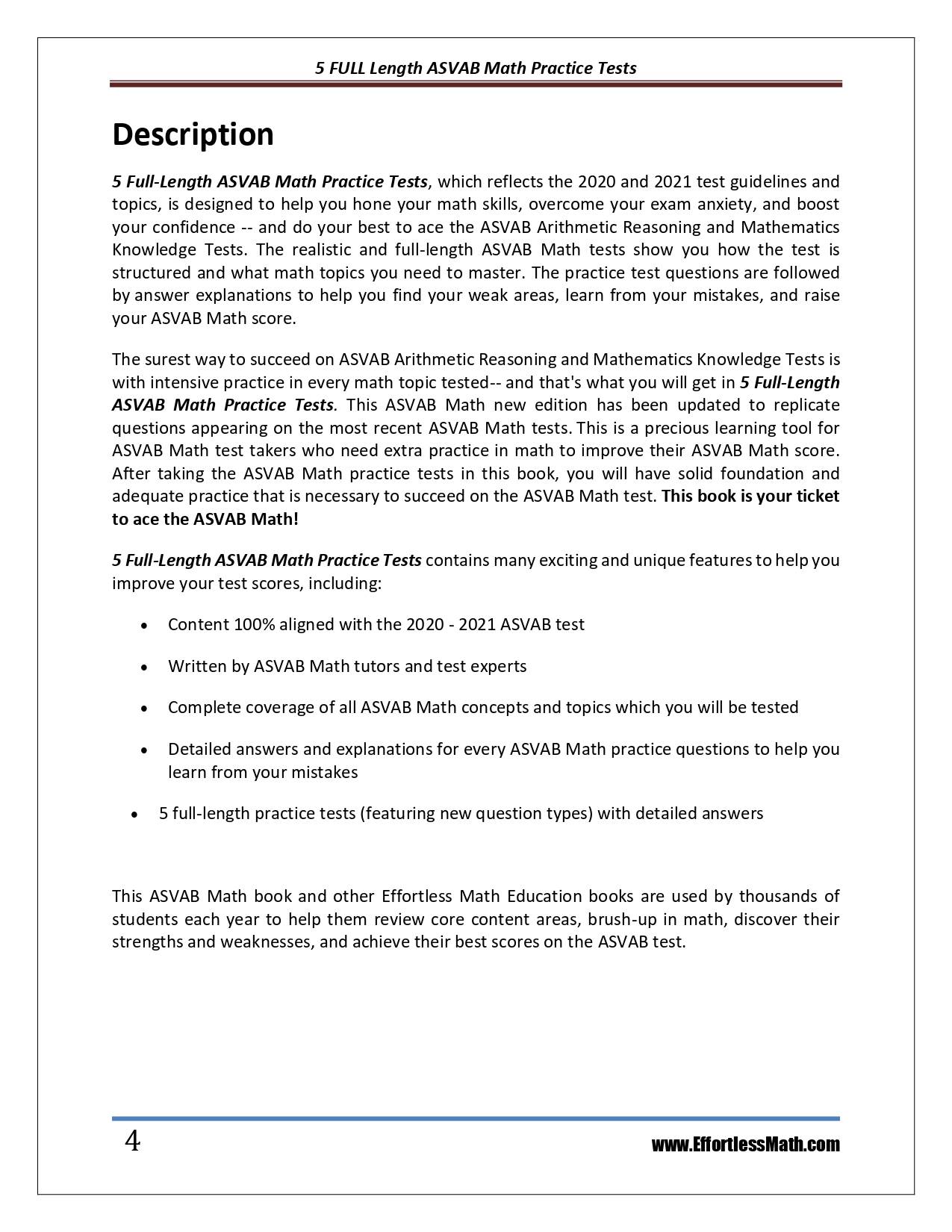 5 Full-Length ASVAB Math Practice Tests: The Practice You Need to Ace ... 5 Full-Length ASVAB Math Practice Tests: The Practice You Need to Ace ...