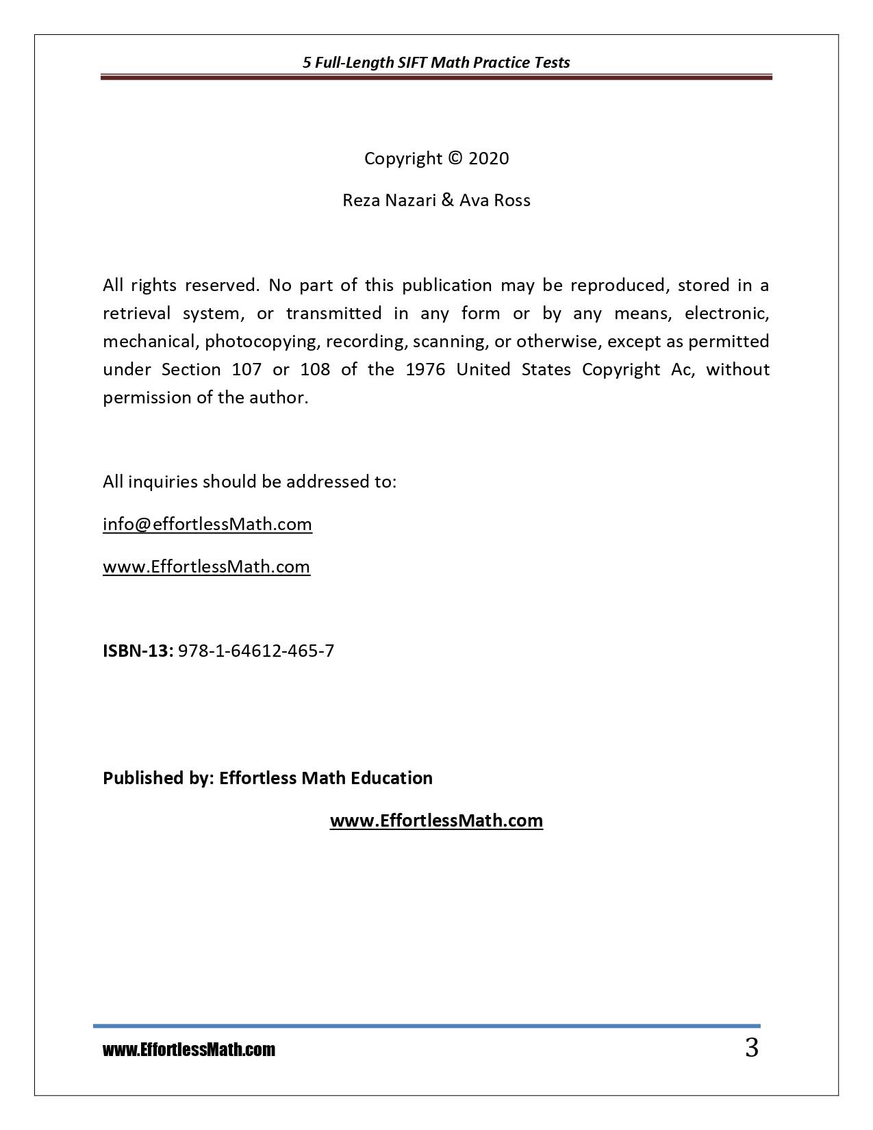 5 Full-Length SIFT Math Practice Tests: The Practice You Need to Ace ...