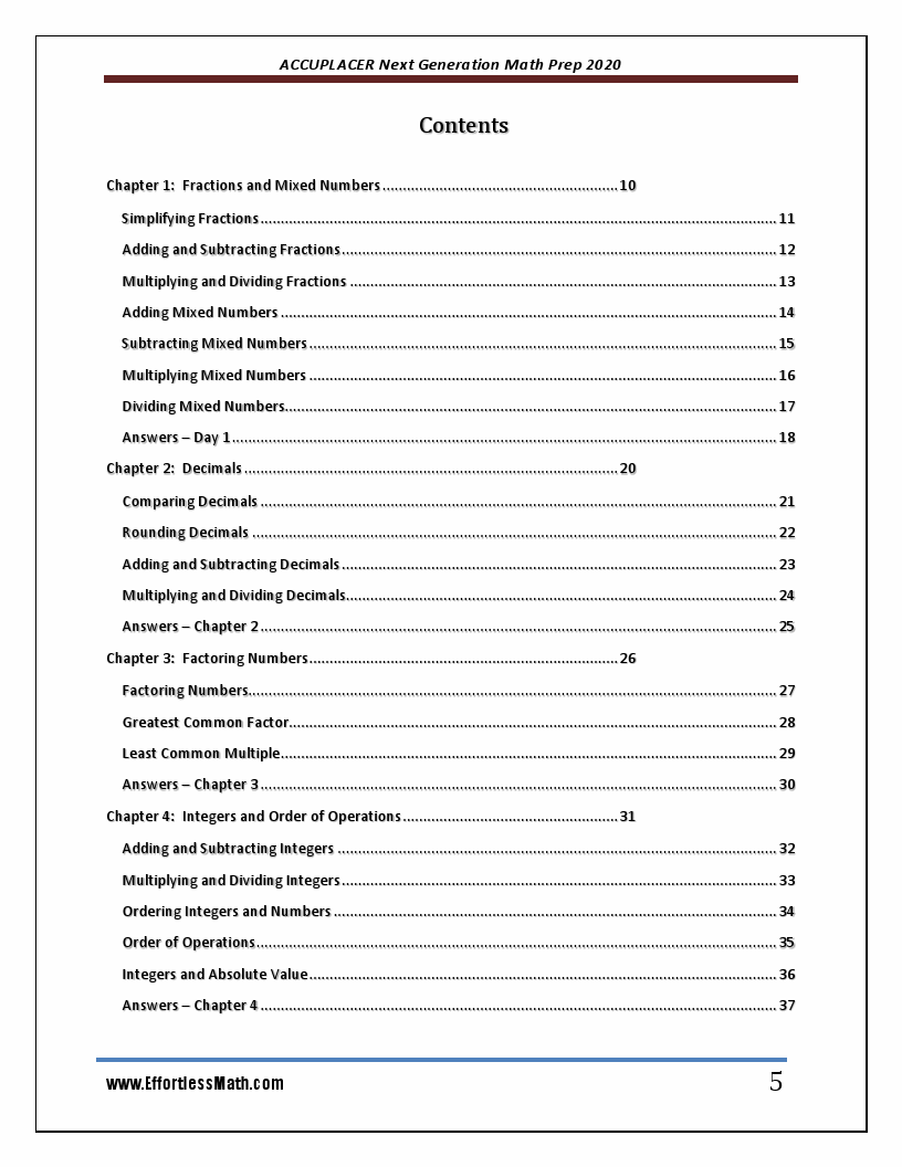 ACCUPLACER Next Generation Math Prep 2020: A Comprehensive Review and ...