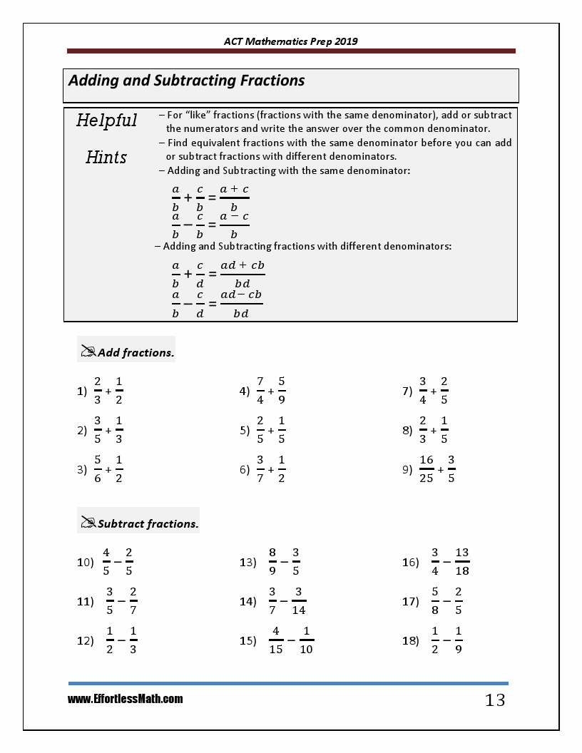 ACT Mathematics Prep 2019: A Comprehensive Review and Ultimate Guide to ...