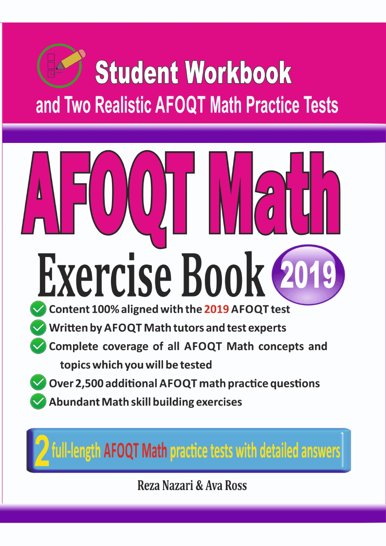 AFOQT Math Exercise Book: Student Workbook and Two Realistic AFOQT Math ...