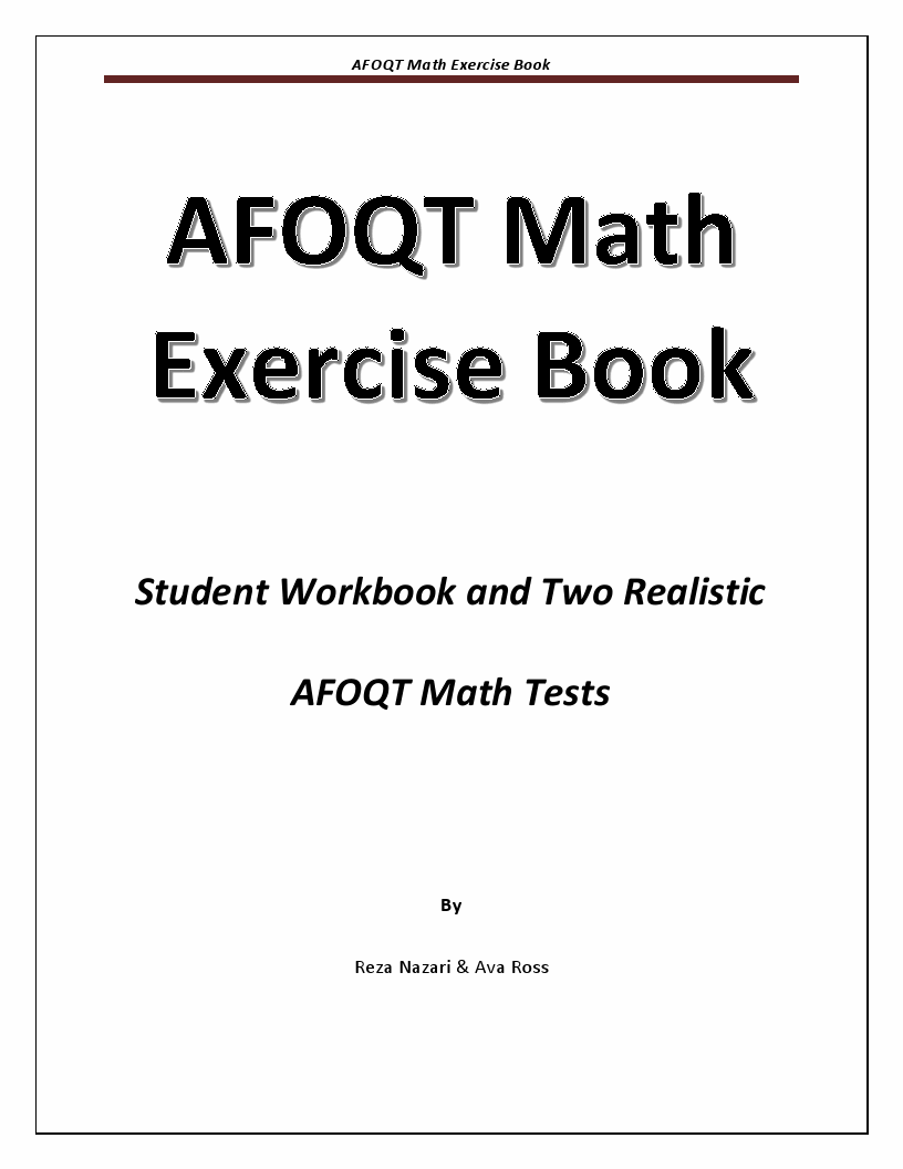 AFOQT Math Exercise Book: Student Workbook and Two Realistic AFOQT Math ...