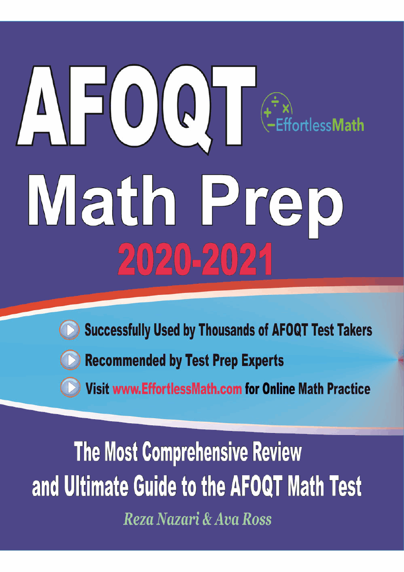 AFOQT Math Prep 2020-2021: The Most Comprehensive Review and Ultimate ...