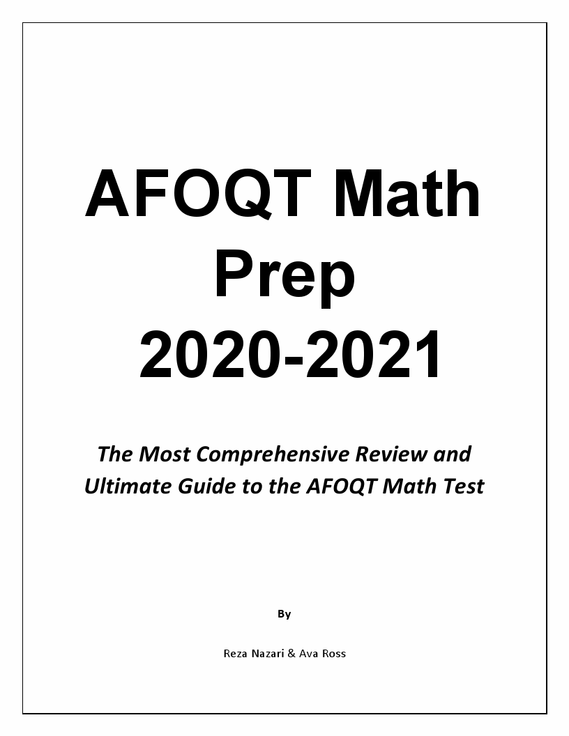 AFOQT Math Prep 2020-2021: The Most Comprehensive Review and Ultimate ...