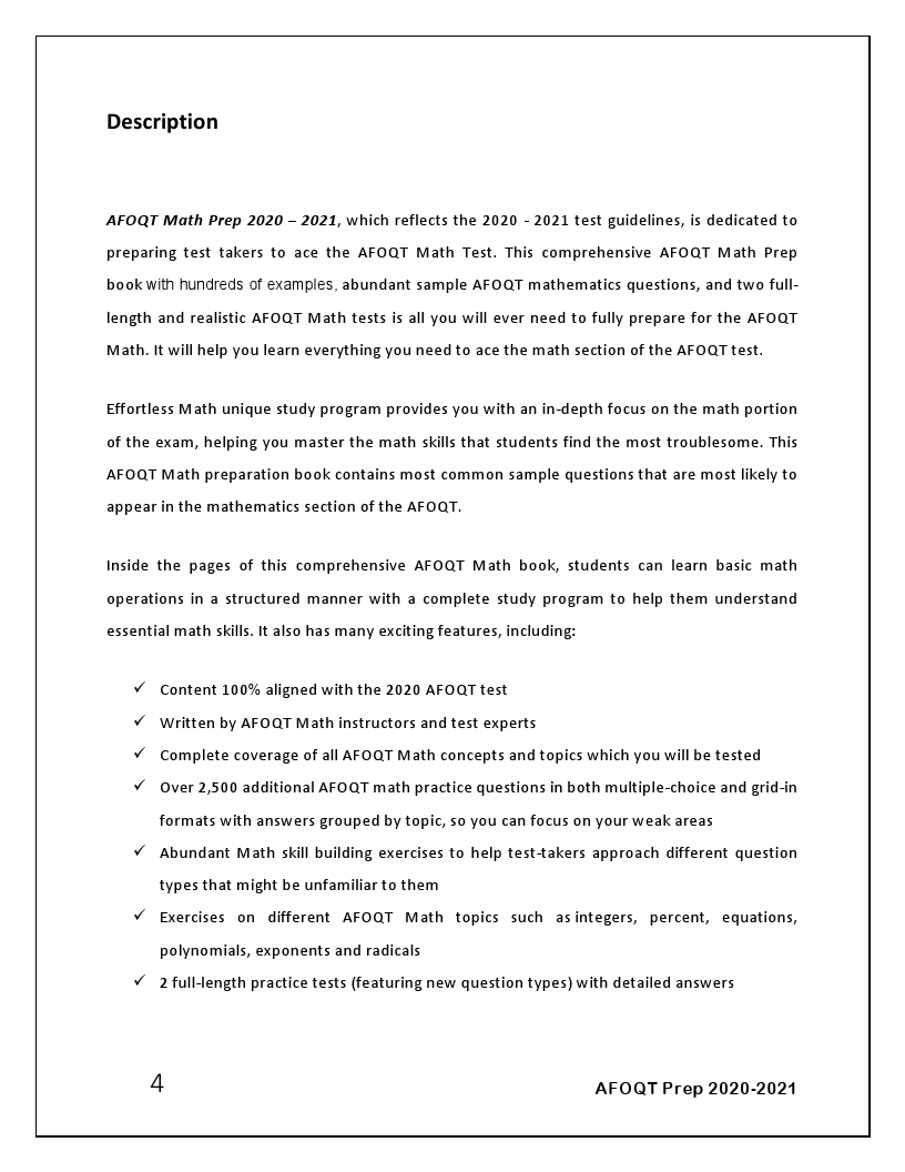 AFOQT Math Prep 2020-2021: The Most Comprehensive Review and Ultimate ...