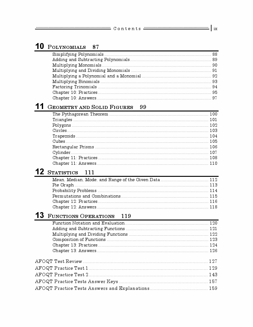 AFOQT Math Tutor: Everything You Need to Help Achieve an Excellent ...