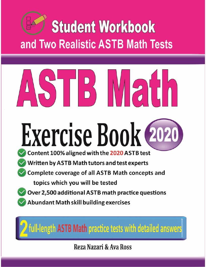 ASTB Math Exercise Book: Student Workbook and Two Realistic ASTB Math ...