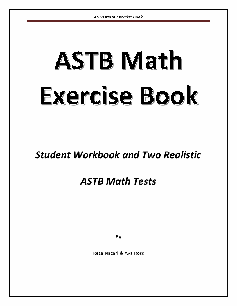 ASTB Math Exercise Book: Student Workbook and Two Realistic ASTB Math ...