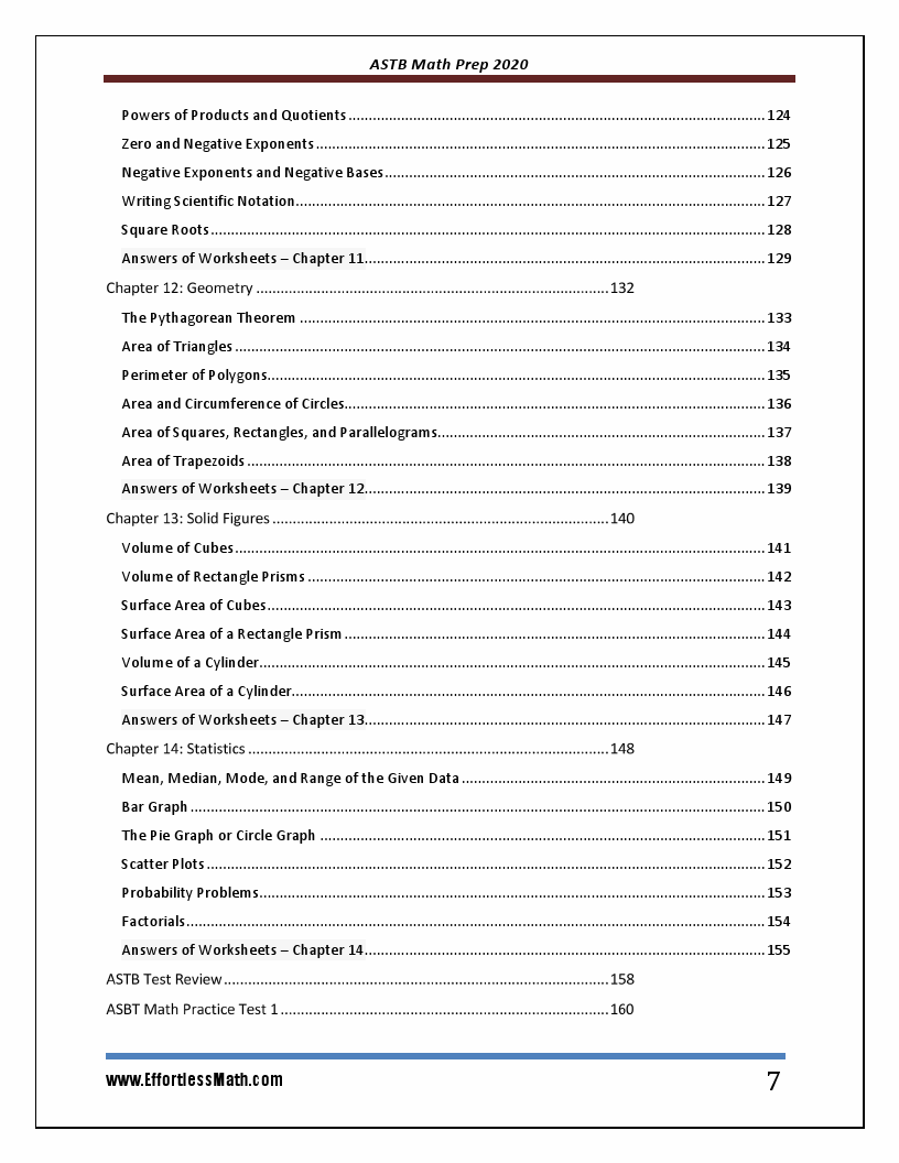 ASTB Math Prep 2020: A Comprehensive Review and Ultimate Guide to the ...