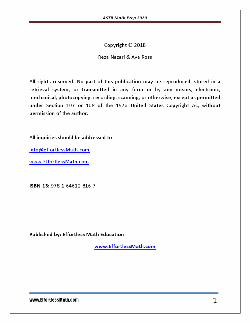 ASTB Math Prep 2020: A Comprehensive Review and Ultimate Guide to the ...