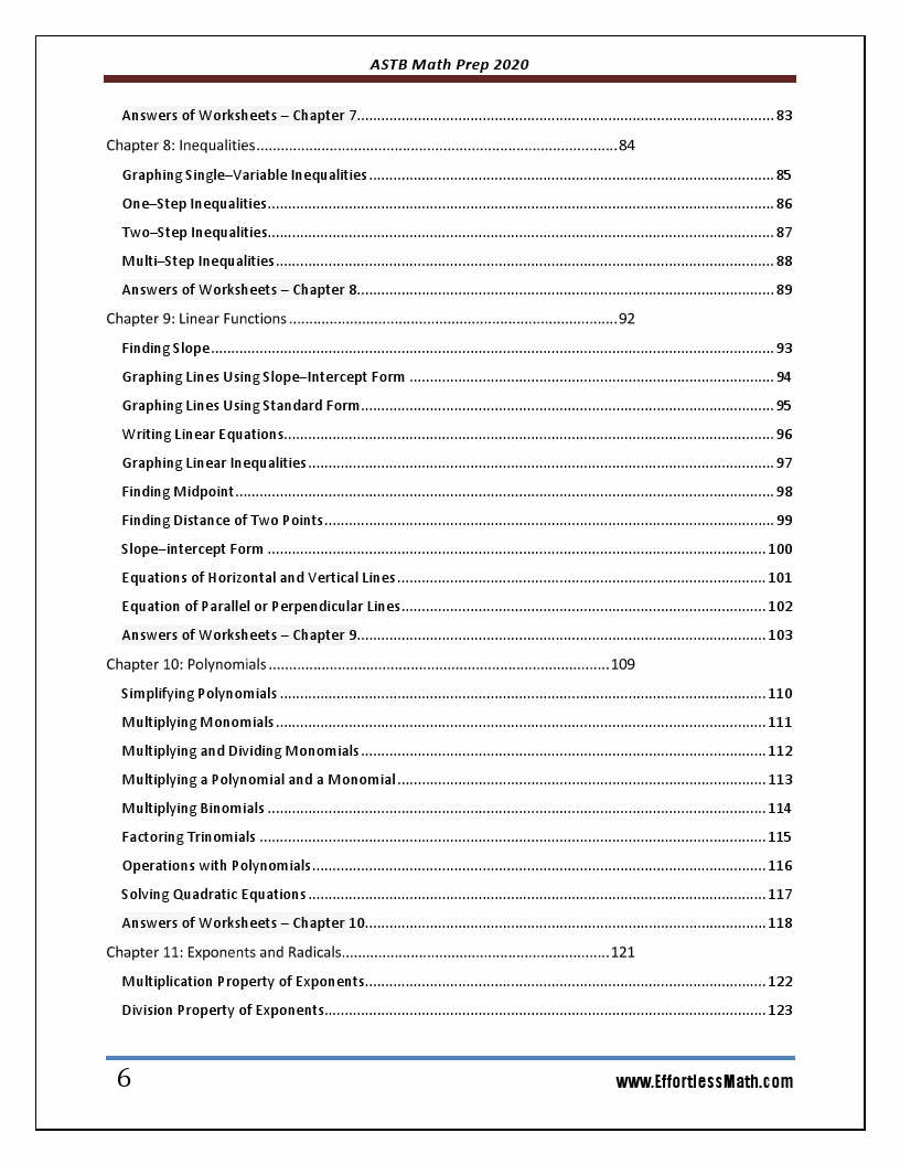 ASTB Math Prep 2020: A Comprehensive Review and Ultimate Guide to the ...