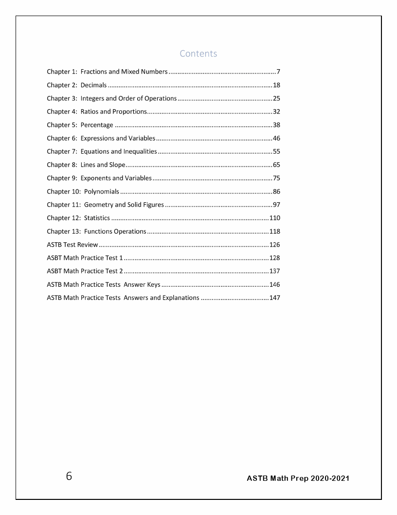 ASTB Math Prep 2020-2021: The Most Comprehensive Review and Ultimate ...