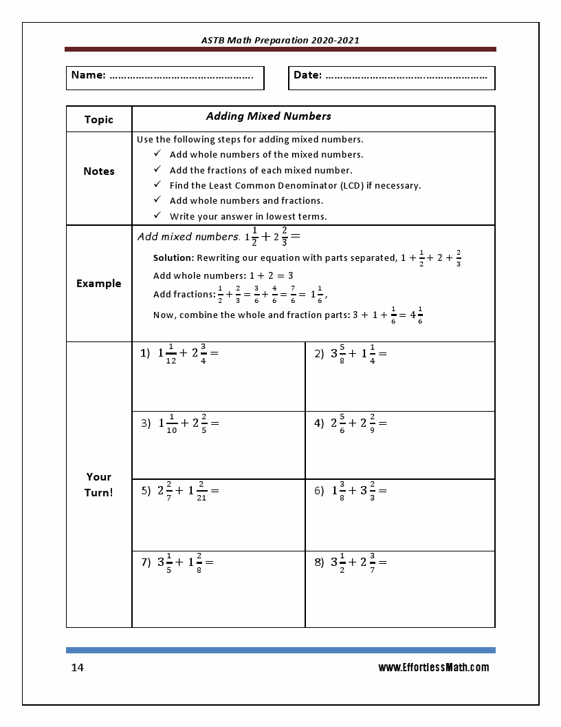 ASTB Math Preparation 2020 – 2021: ASTB Math Workbook + 2 Full-Length ...