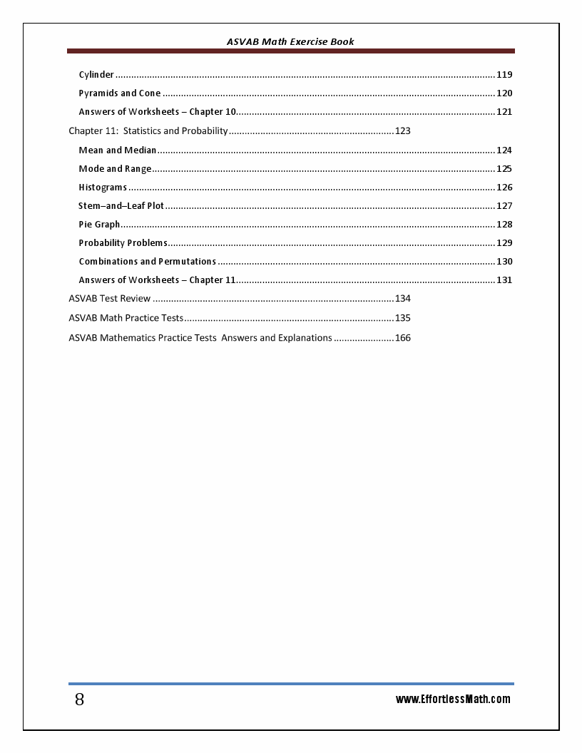 ASVAB Math Exercise Book: Student Workbook and Two Realistic ASVAB Math ...
