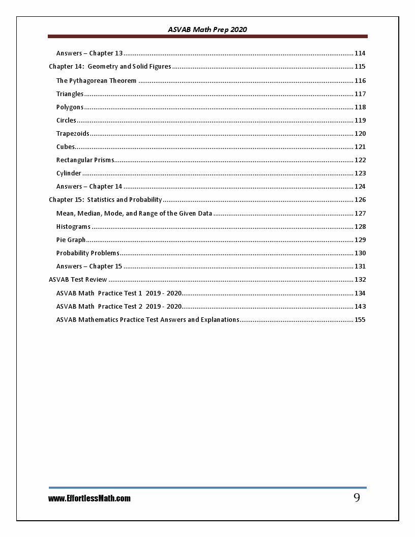 ASVAB Math Prep 2020: A Comprehensive Review and Step-By-Step Guide to ...