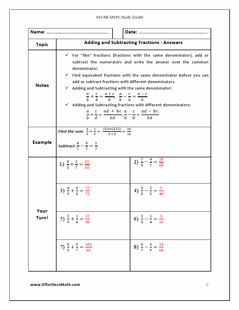 ASVAB Math Study Guide 2020 – 2021: A Comprehensive Review and Step-By ...