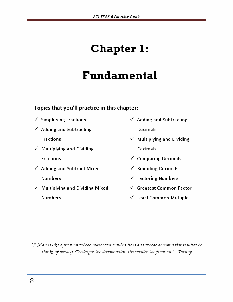 ATI TEAS 6 Math Exercise Book: Student Workbook and Two Realistic ATI ...