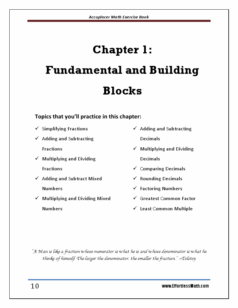 Accuplacer Math Exercise Book: Student Workbook and Two Realistic ...