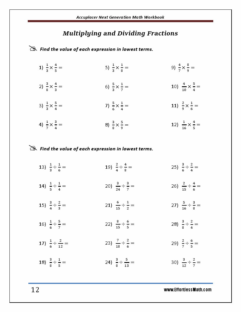 Accuplacer Next Generation Math Workbook 2019 – 2020: Extra Practice ...