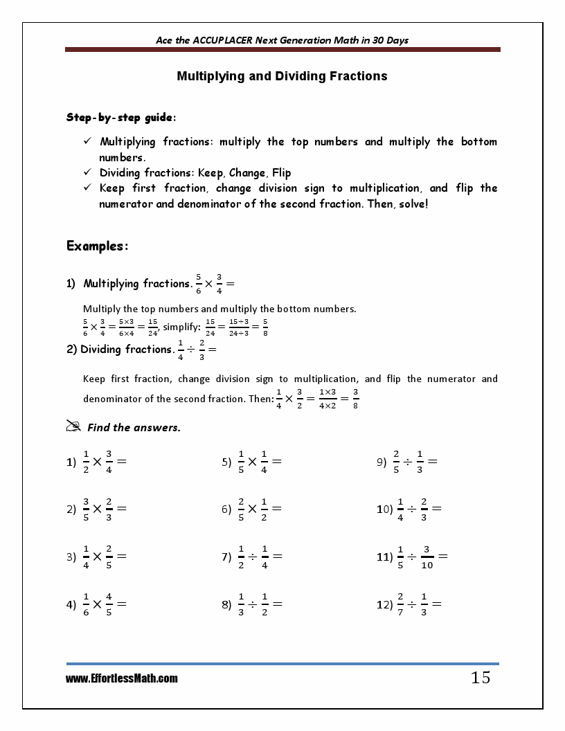 Ace the ACCUPLACER Next Generation Math in 30 Days: The Ultimate Crash ...