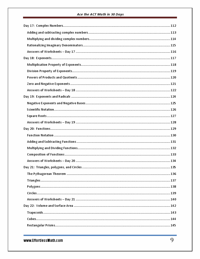 Ace the ACT Math in 30 Days: The Ultimate Crash Course to Beat the ACT ...