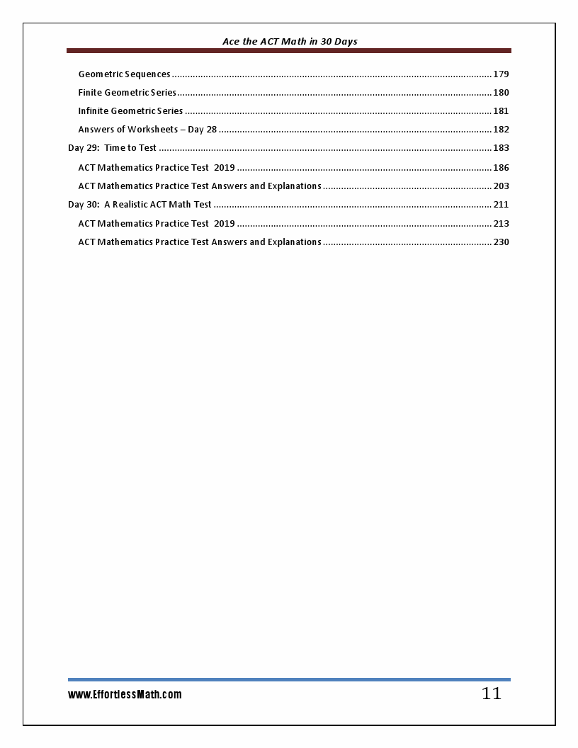 Ace the ACT Math in 30 Days: The Ultimate Crash Course to Beat the ACT ...