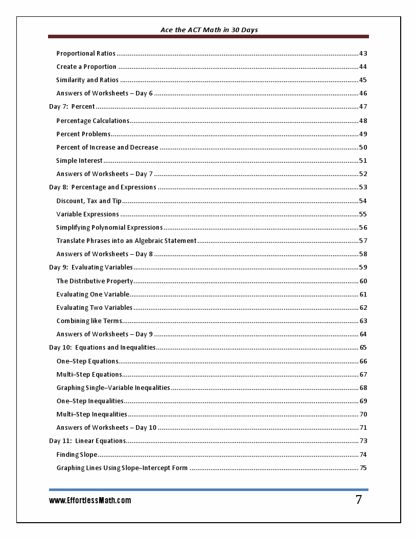 Ace the ACT Math in 30 Days: The Ultimate Crash Course to Beat the ACT ...