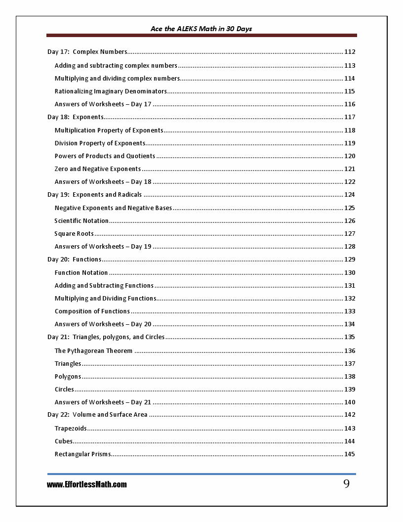 Ace the ALEKS Math in 30 Days: The Ultimate Crash Course to Beat the ...