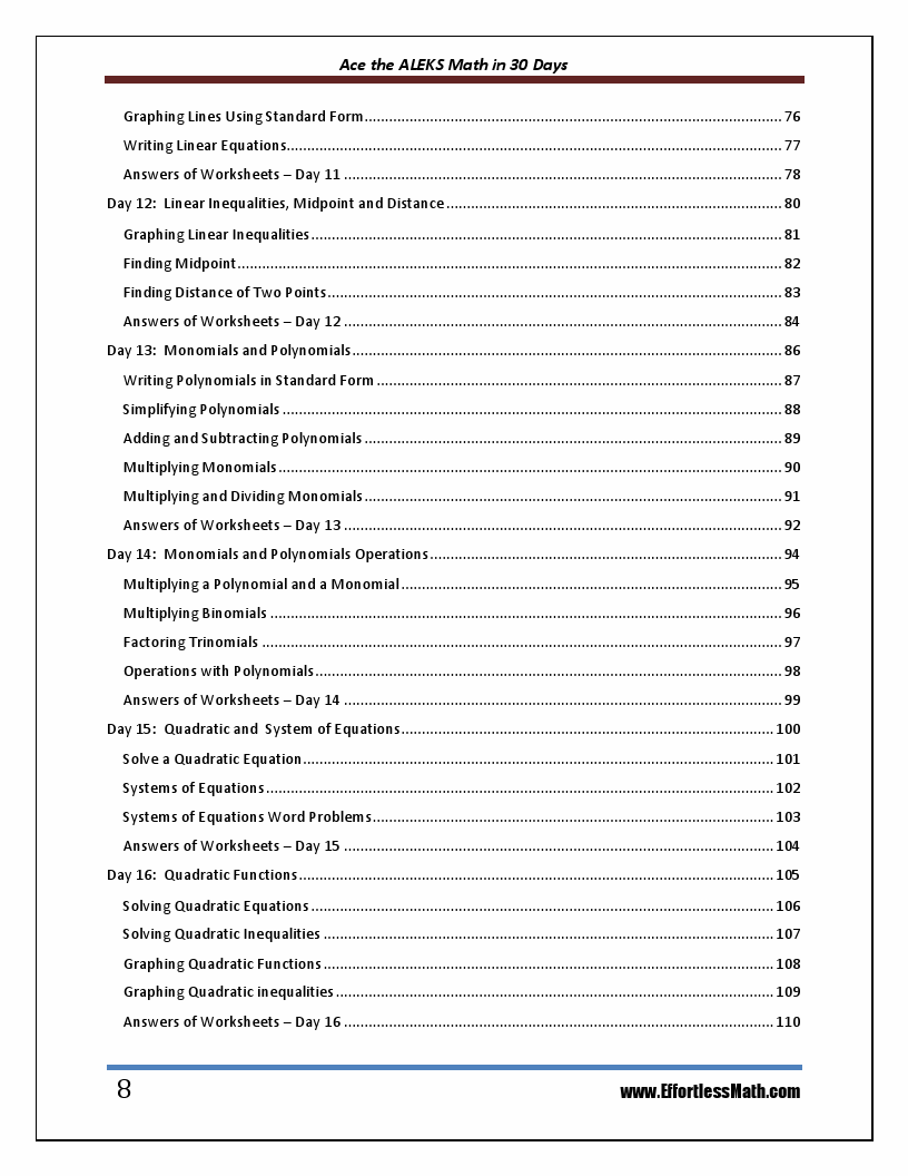 Ace the ALEKS Math in 30 Days: The Ultimate Crash Course to Beat the ...