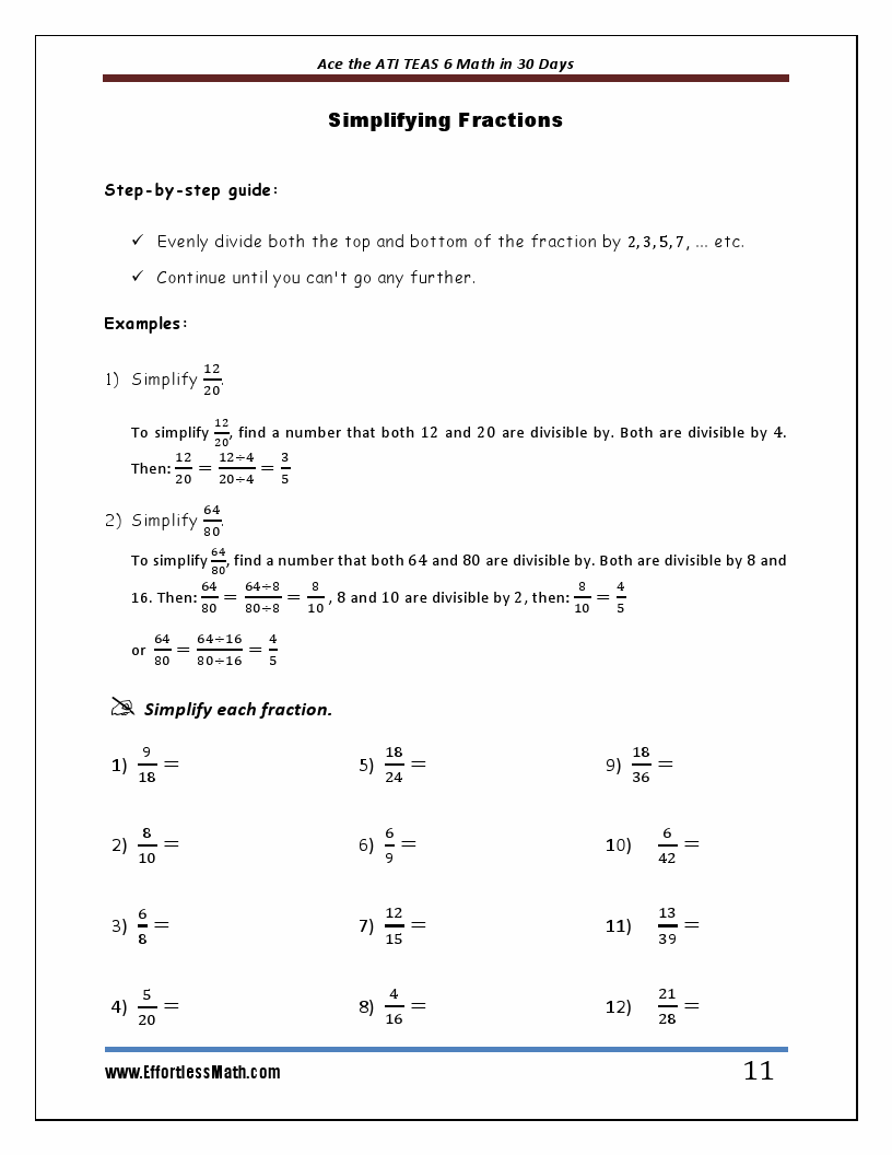Ace the ATI TEAS 6 Math in 30 Days: The Ultimate Crash Course to Beat ...