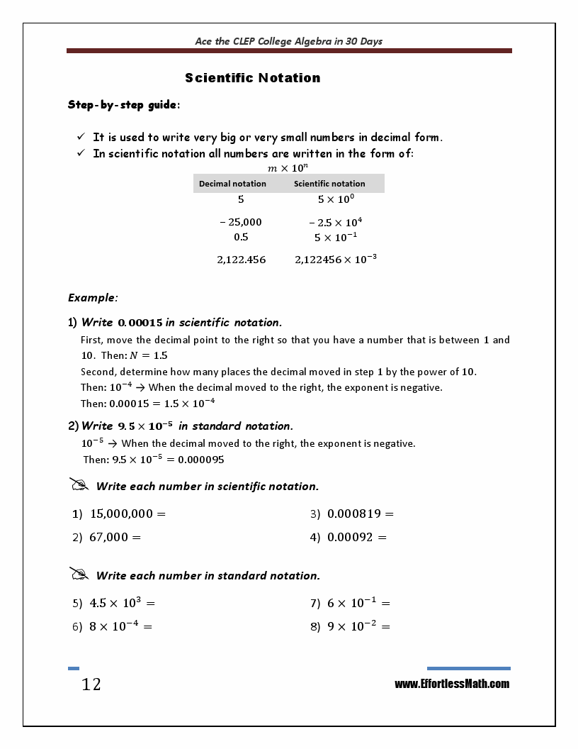 Ace the CLEP College Algebra in 30 Days: The Ultimate Crash Course to ...