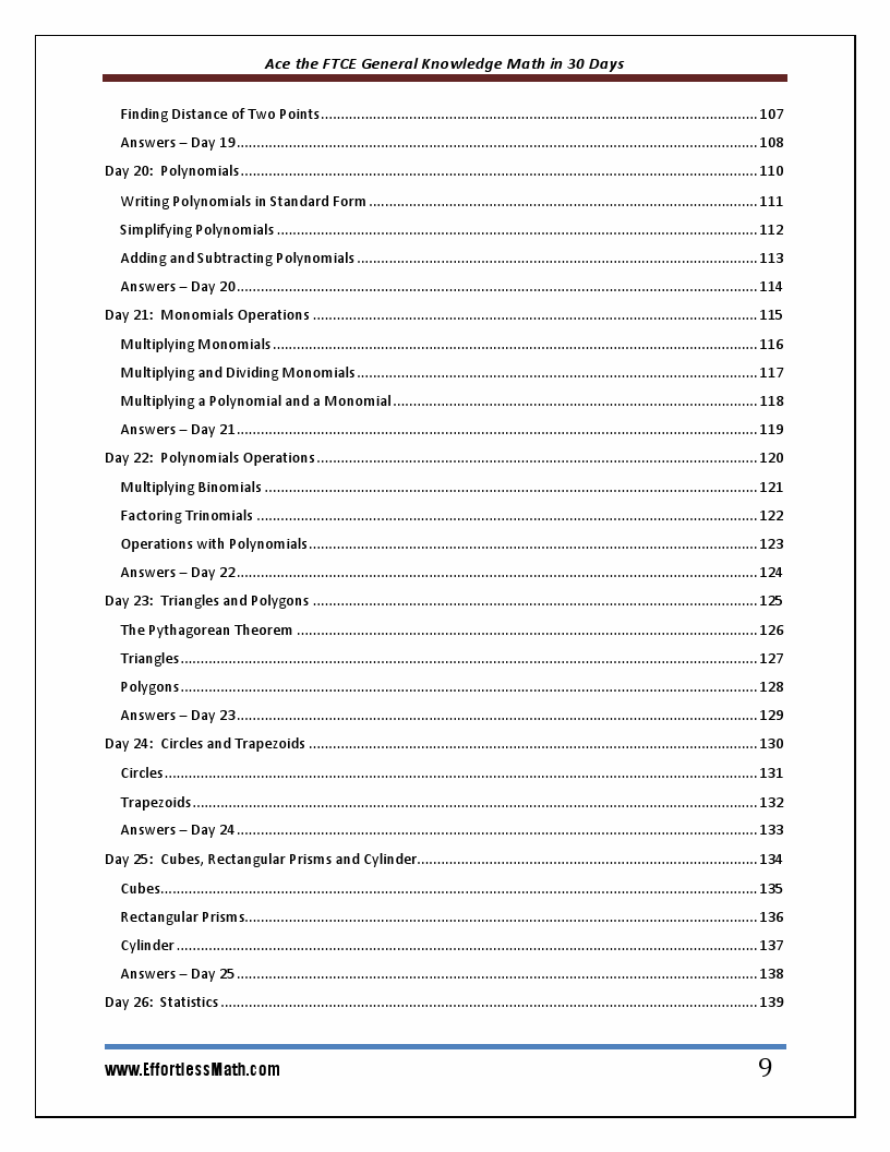 Ace the FTCE General Knowledge Math in 30 | Effortless Math