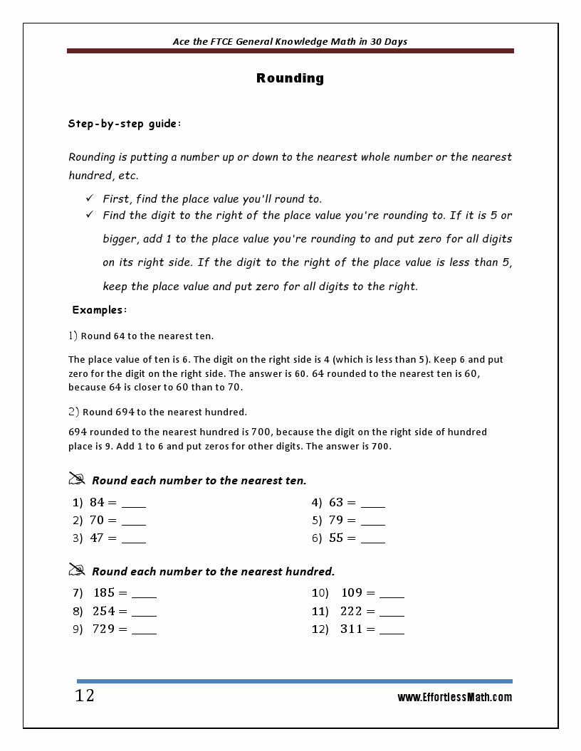 Ace the FTCE General Knowledge Math in 30 Days: The Ultimate Crash ...