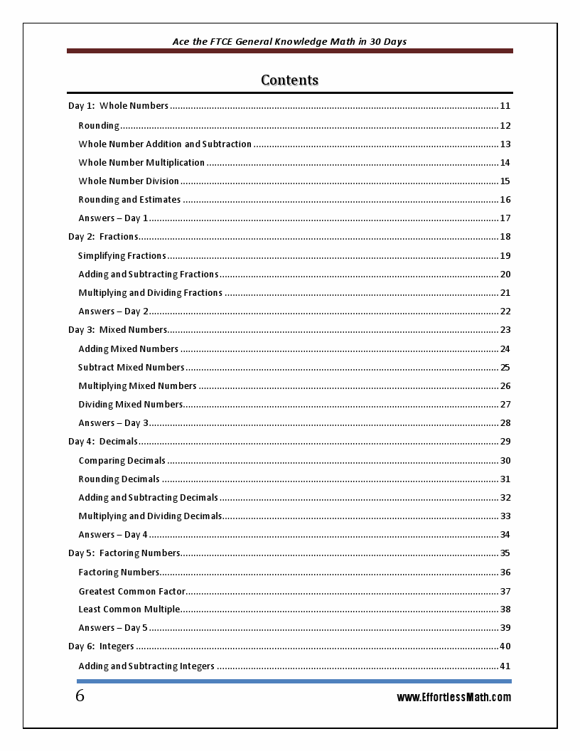 Ace the FTCE General Knowledge Math in 30 | Effortless Math