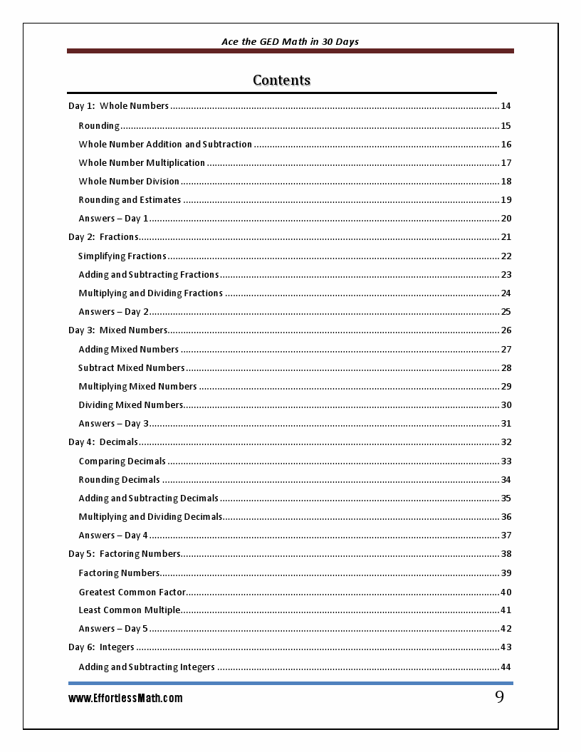 Ace the GED Math in 30 Days: The Ultimate Crash Course to Beat the GED ...