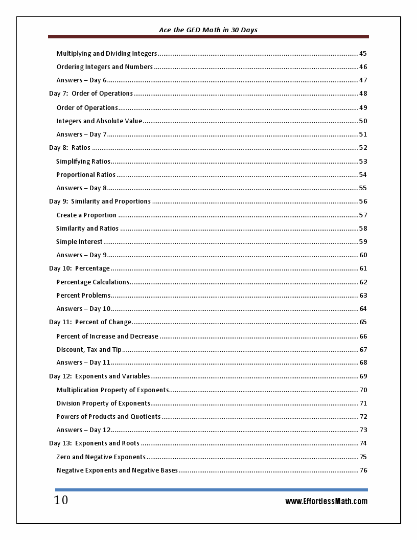 Ace the GED Math in 30 Days: The Ultimate Crash Course to Beat the GED ...