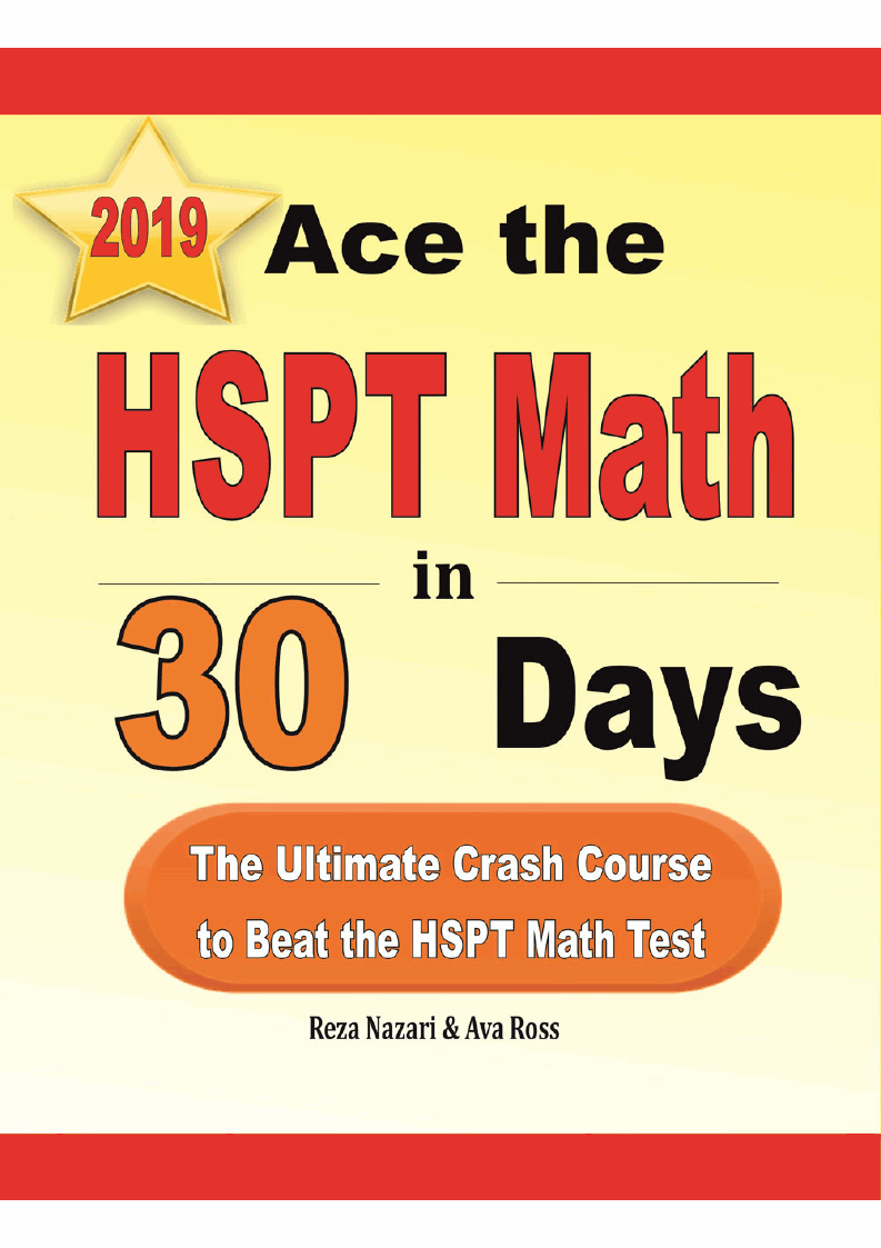 Ace the HSPT Math in 30 Days: The Ultimate Crash Course to Beat the ...