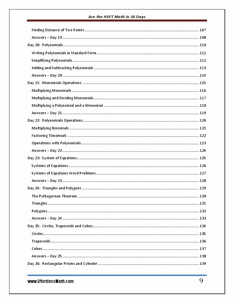 Ace the HSPT Math in 30 Days: The Ultimate Crash Course to Beat the ...