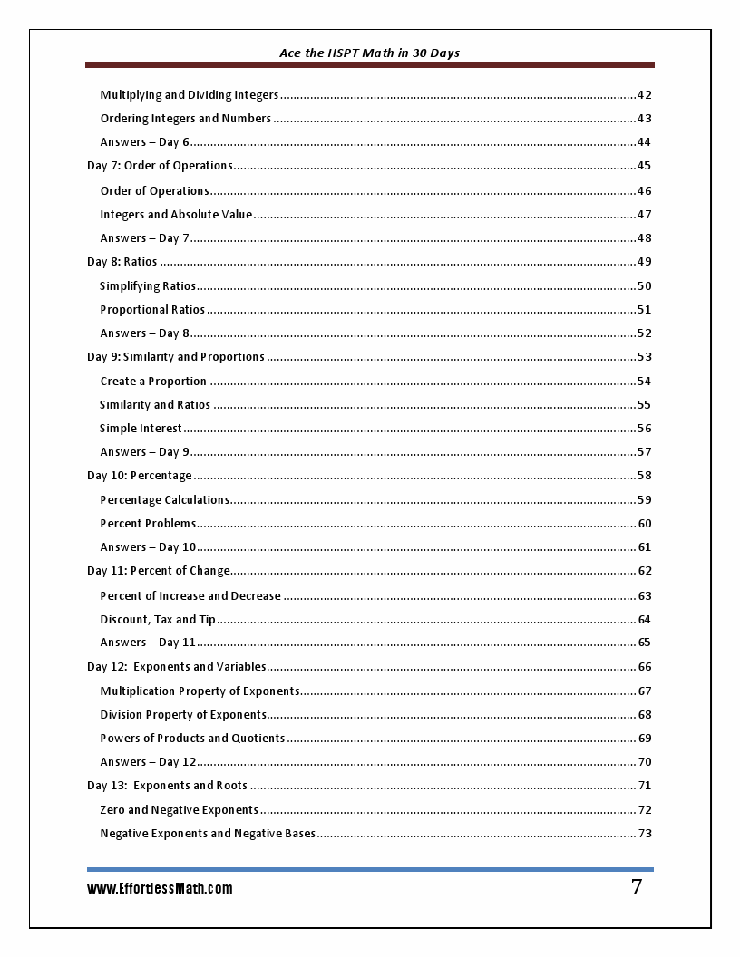 Ace the HSPT Math in 30 Days: The Ultimate Crash Course to Beat the ...