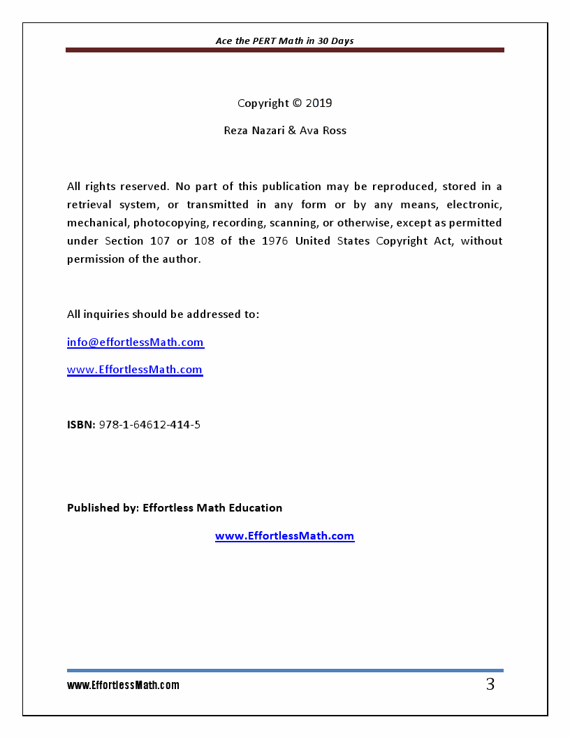 Ace the PERT Math in 30 Days: The Ultimate Crash Course to Beat the ...