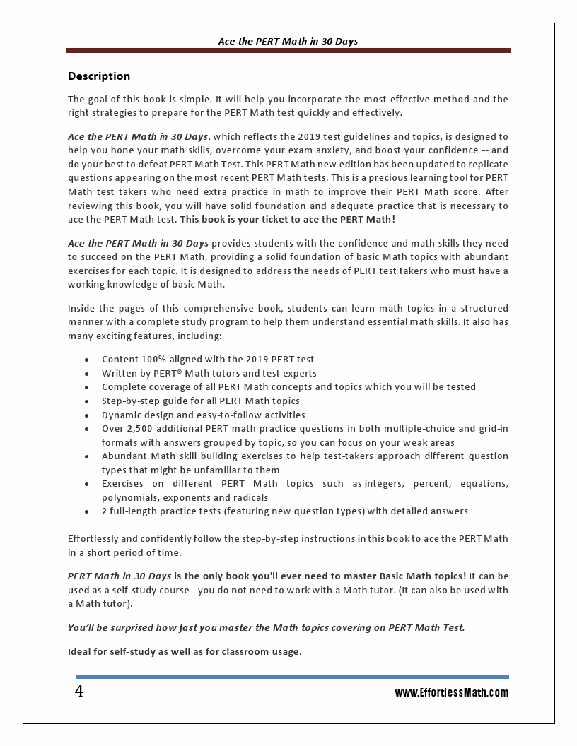 Ace the PERT Math in 30 Days: The Ultimate Crash Course to Beat the ...