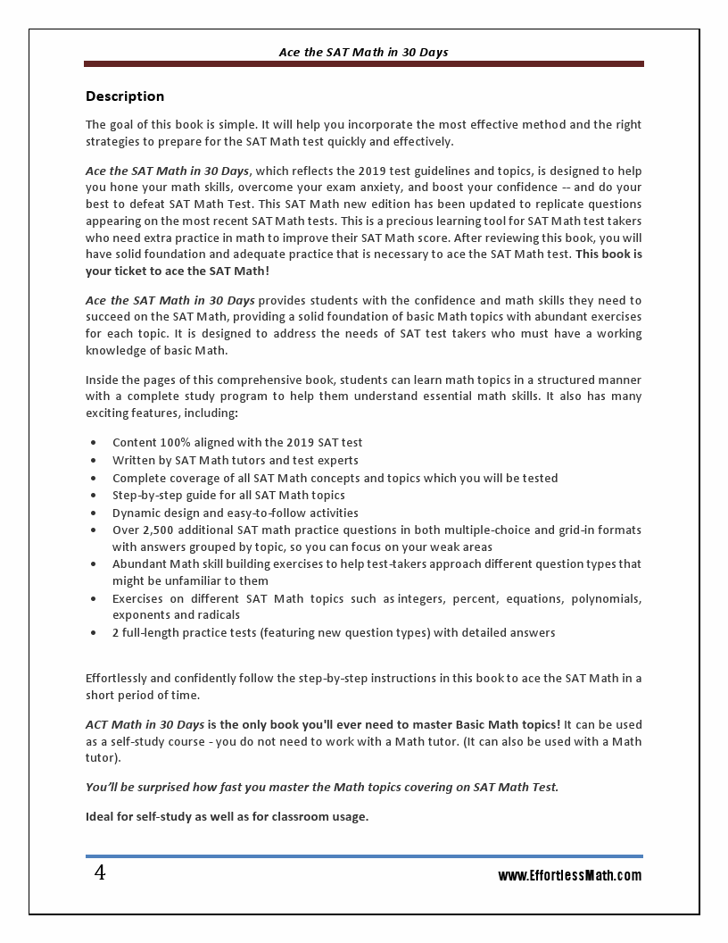 Ace the SAT Math in 30 Days: The Ultimate Crash Course to Beat the SAT ...