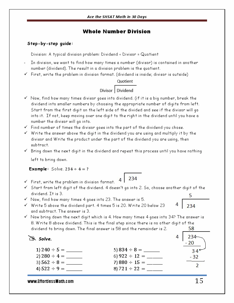 Ace the SHSAT Math in 30 Days: The Ultimate Crash Course to Beat the ...