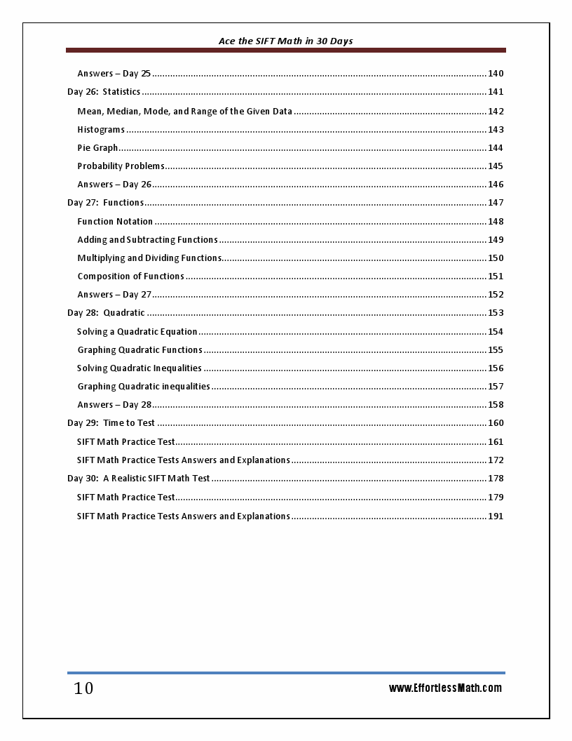 Ace the SIFT Math in 30 Days: The Ultimate Crash Course to Beat the ...