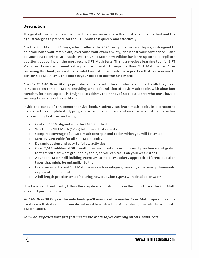 Ace the SIFT Math in 30 Days: The Ultimate Crash Course to Beat the ...