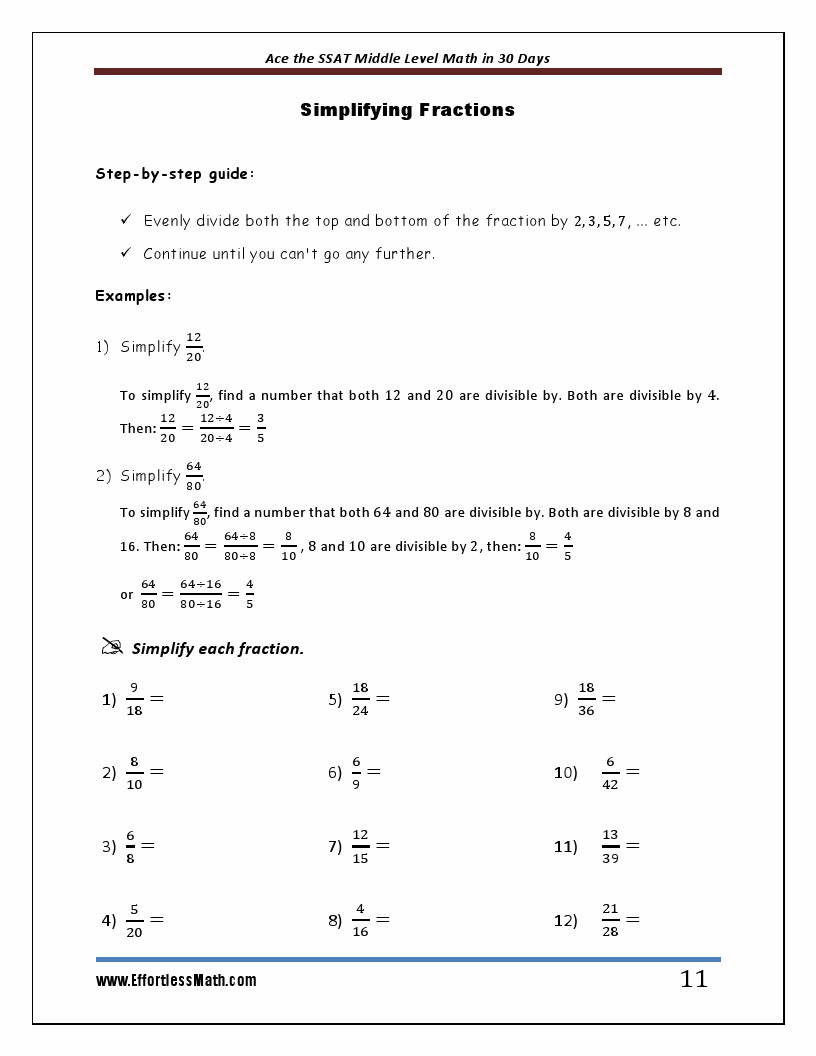 Ace the SSAT Middle Level Math in 30 Days: The Ultimate Crash Course to ...