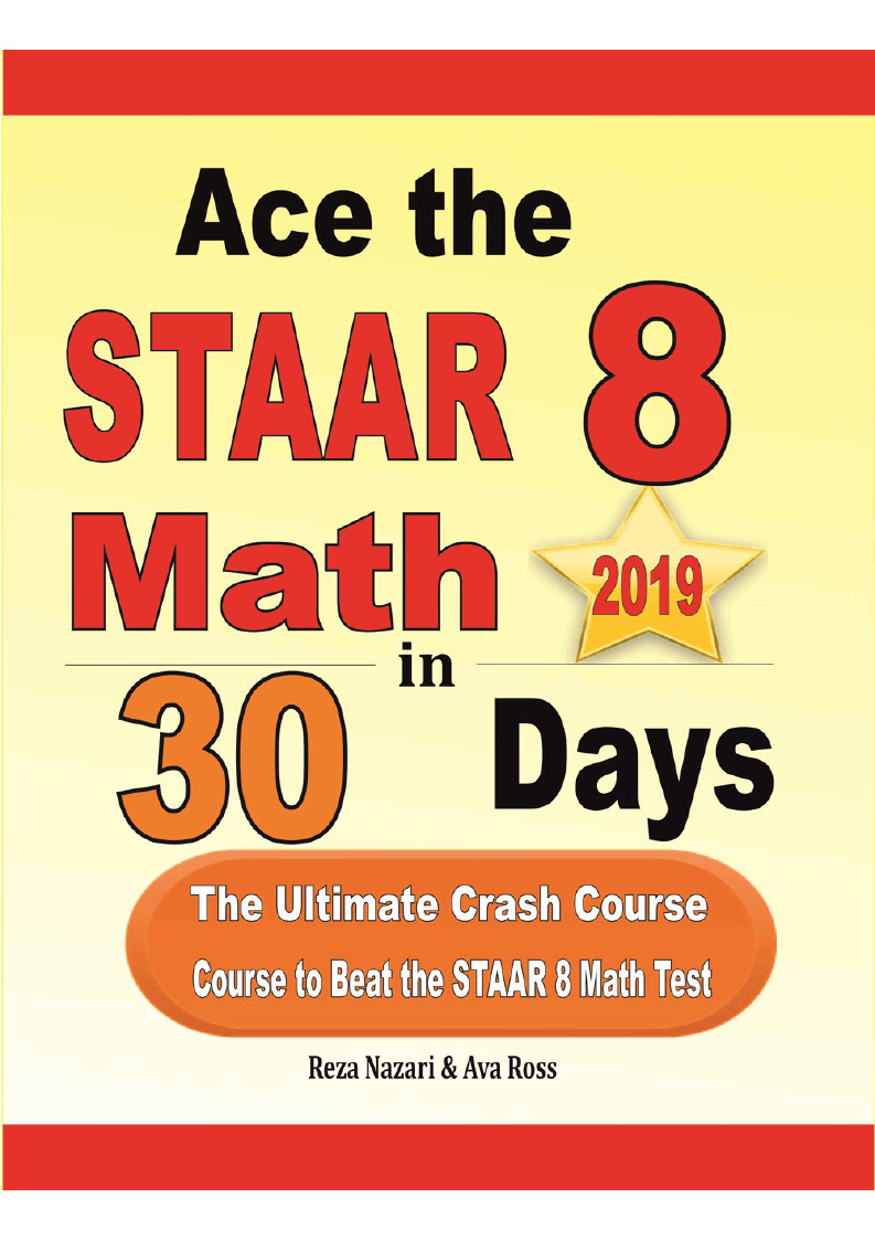 Ace the STAAR 8 Math in 30 Days: The Ultimate Crash Course to Beat the ...
