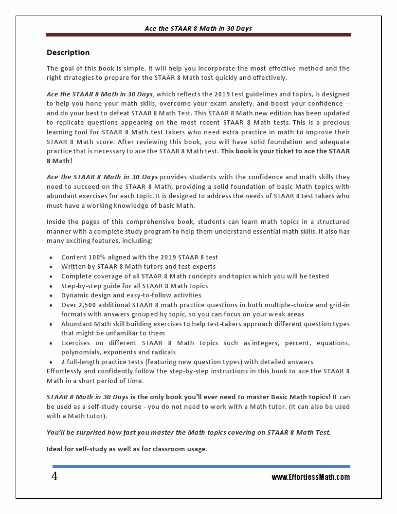 Ace the STAAR 8 Math in 30 Days: The Ultimate Crash Course to Beat the ...