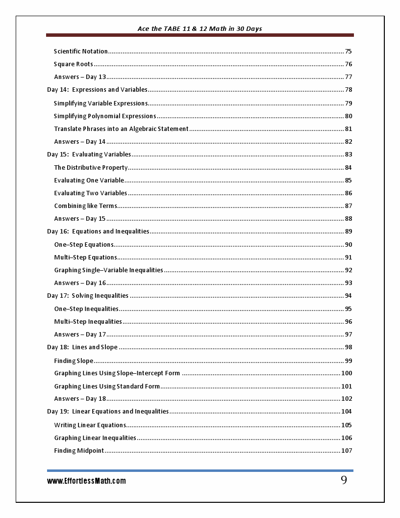 Ace the TABE 11 & 12 Math Level D in 30 Days: The Ultimate Crash Course ...